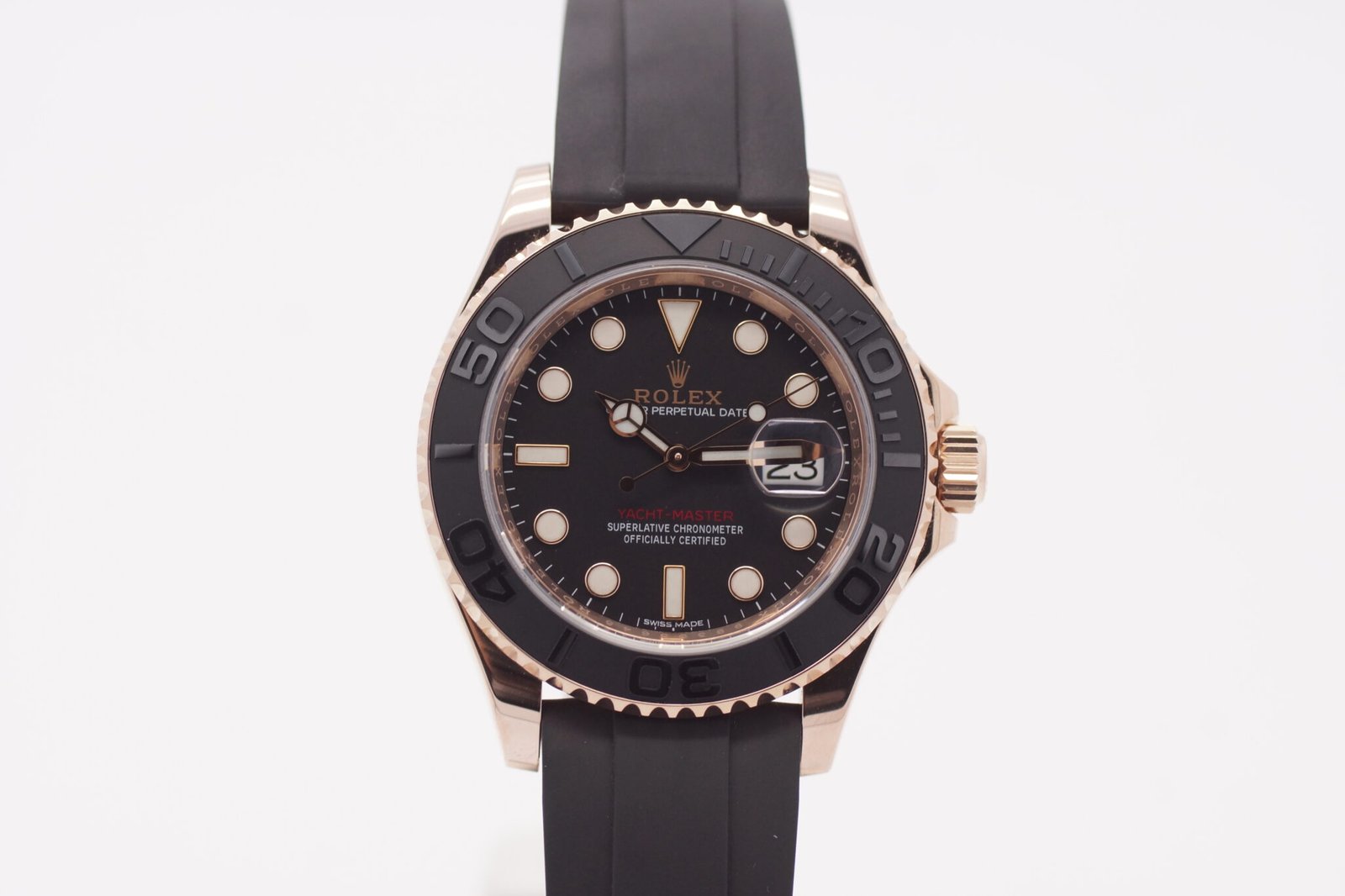 Rolex Yachtmaster 40 18K Rose 116655 12-2018 LC 170 Full Set - Timedriven